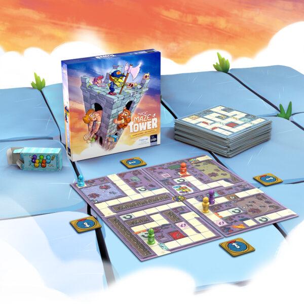 Magic Maze Tower - Real-time and cooperative boardgame